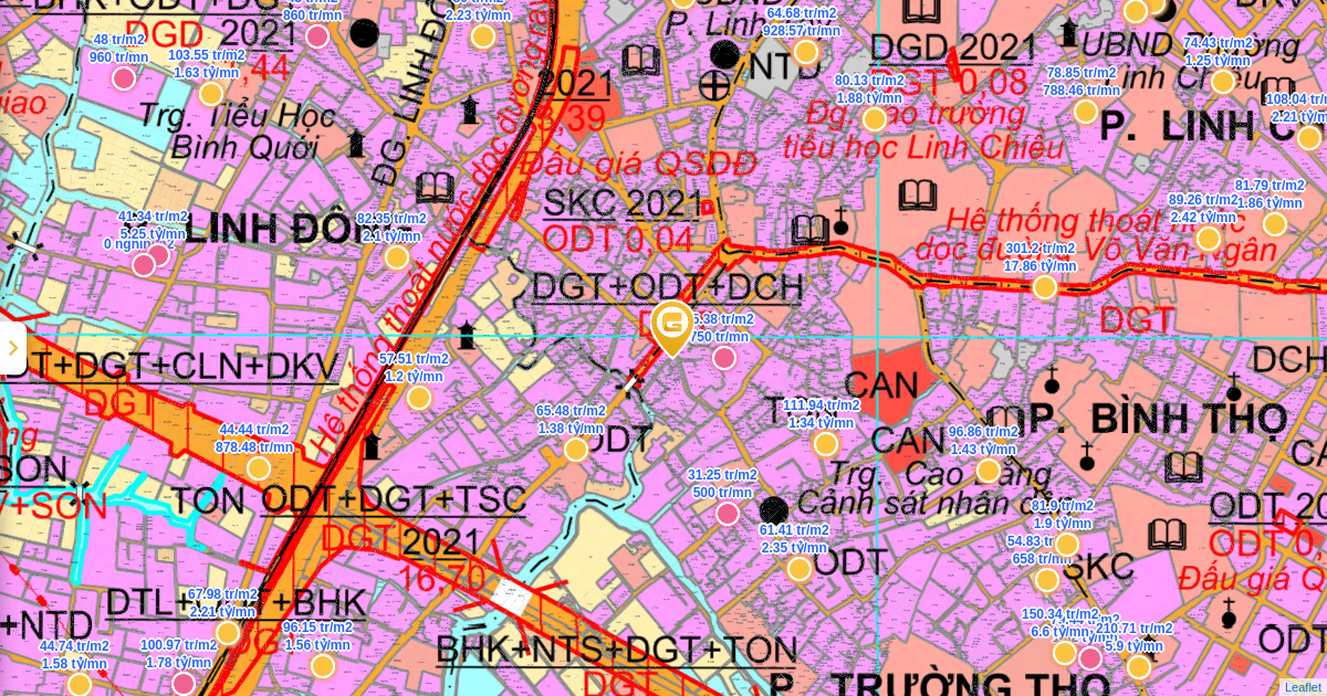 Bản đồ check quy hoạch Quận Thủ Đức, Thành phố Hồ Chí Minh (TP.HCM ...