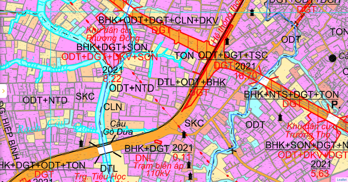 Bản đồ check quy hoạch Phường Linh Đông, Quận Thủ Đức, tra cứu thông ...
