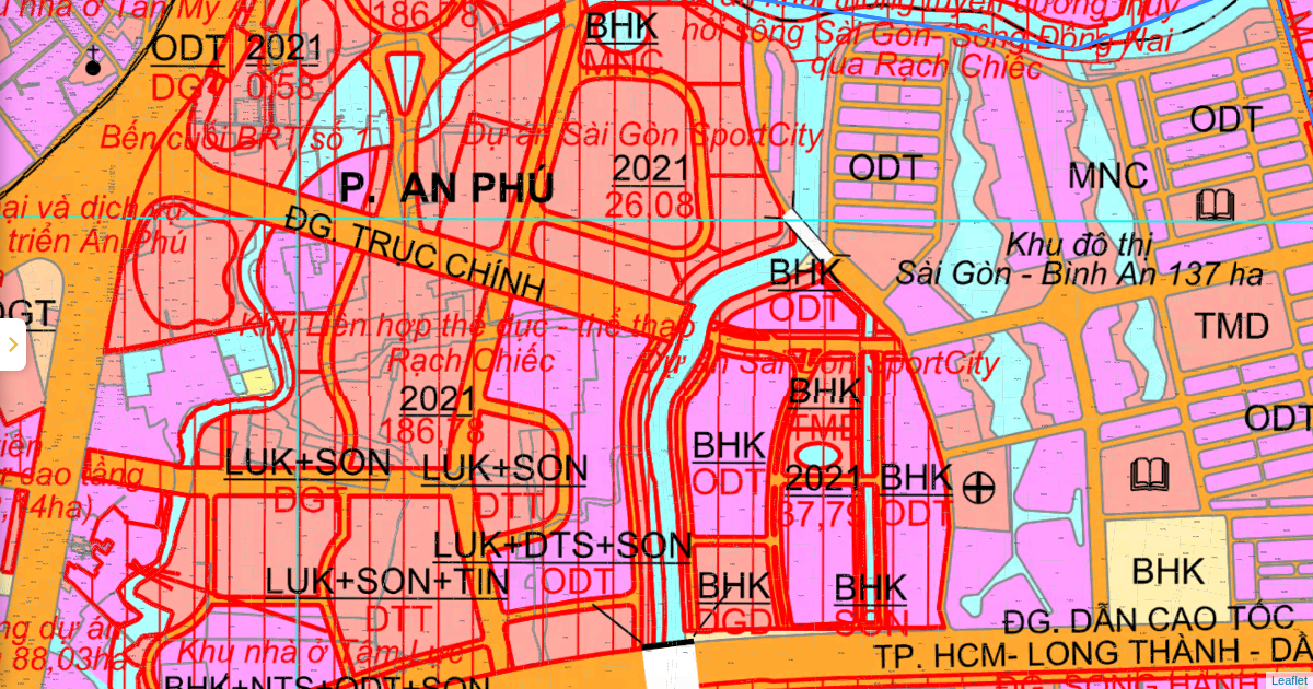 Bản đồ check quy hoạch Phường An Phú, Thành phố Thủ Đức, tra cứu thông ...