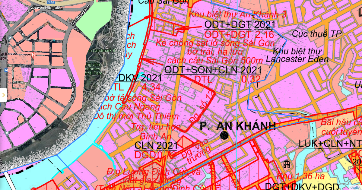 Bản đồ check quy hoạch Phường Bình An, Thành phố Thủ Đức, tra cứu thông ...