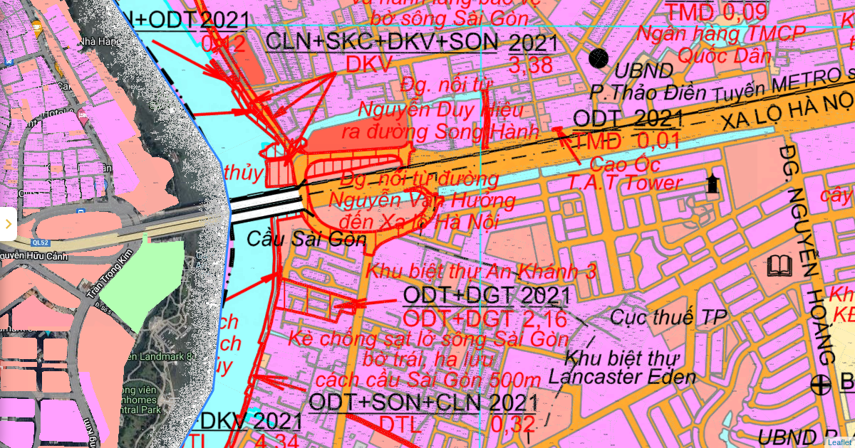 Bản đồ check quy hoạch Phường Thủ Thiêm, Thành phố Thủ Đức, tra cứu ...