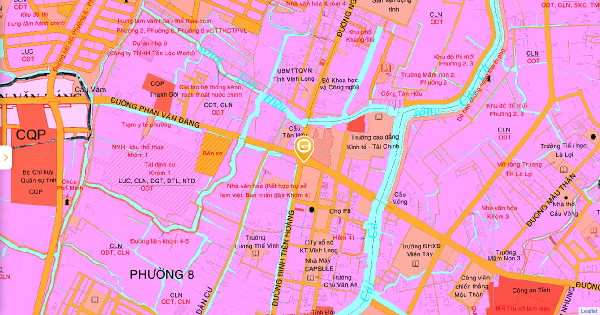 Bản đồ quy hoạch Đường Phường 1, Thành phố Vĩnh Long, tra cứu thông tin ...