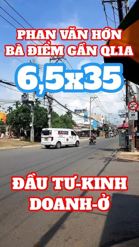 Bán nhà mặt tiền phan Văn Hớn gần quốc lộ 1a ngang 6,5mx35m giá 16.5 tỷ ...