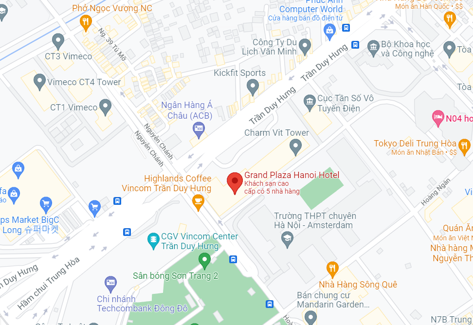 Khách sạn Grand Plaza Quận Cầu Giấy